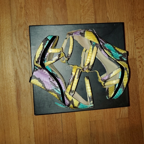 Rachel Zoe | Shoes | Rachel Zoe Python Snake Skin Katia Platform Wedge ...